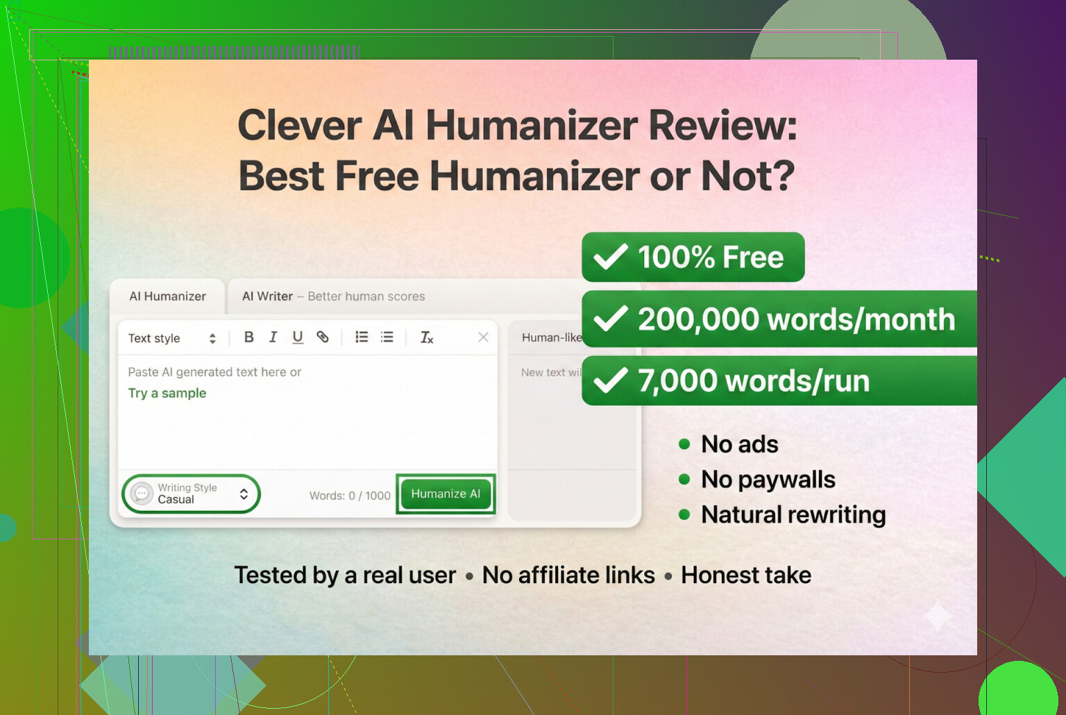 Can I Get True User Feedback On The Clever AI Humanizer? - Humanize AI ...